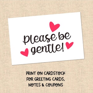 Please Be Gentle Sticker PNG, Hearts Do Not Bend Envelope Seals, Handle ...
