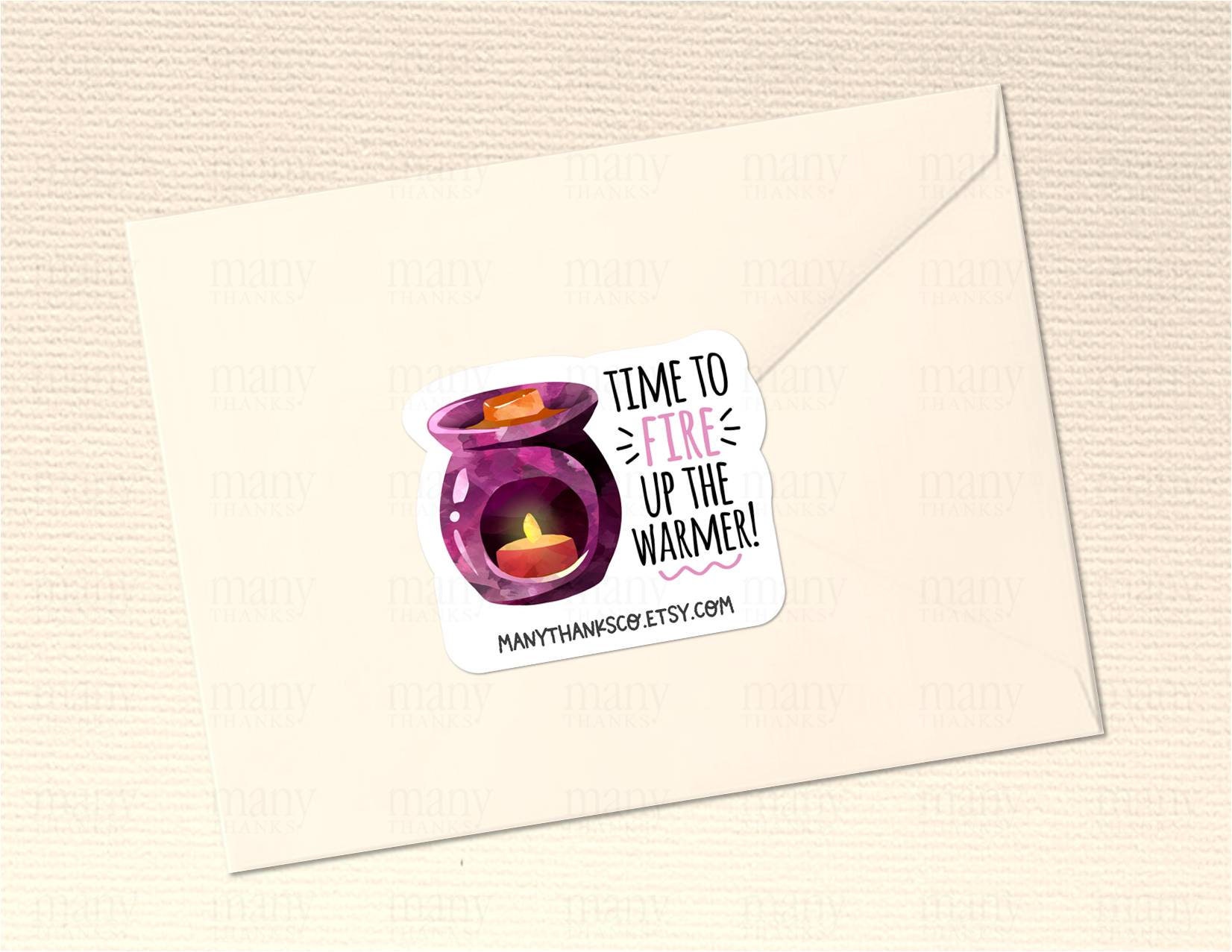 Fire up the Warmer Sticker PNG Scented Wax Melt Business | Etsy