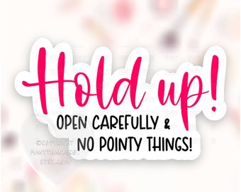 Do Not Open Sticker - Etsy