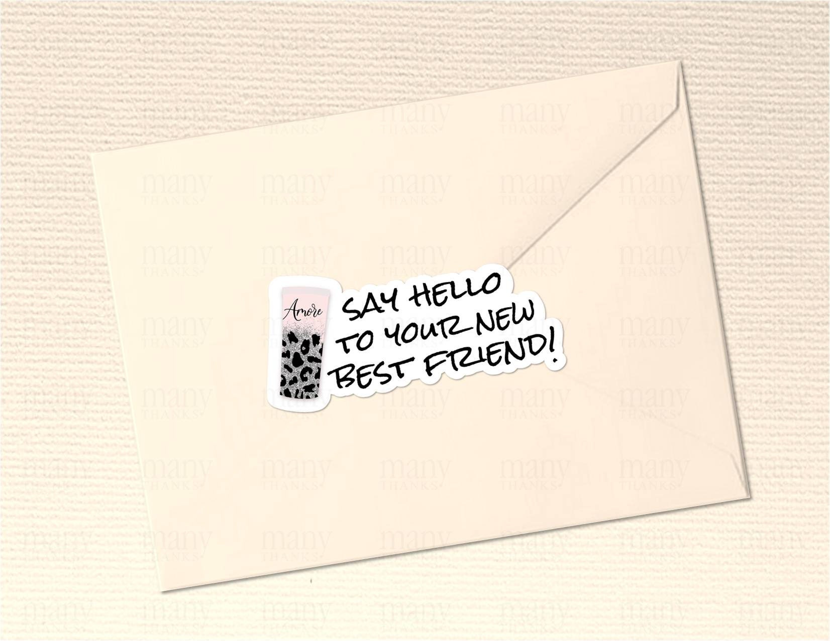 Say Hello to Your New Best Friend Handmade Cup Happy Mail - Etsy