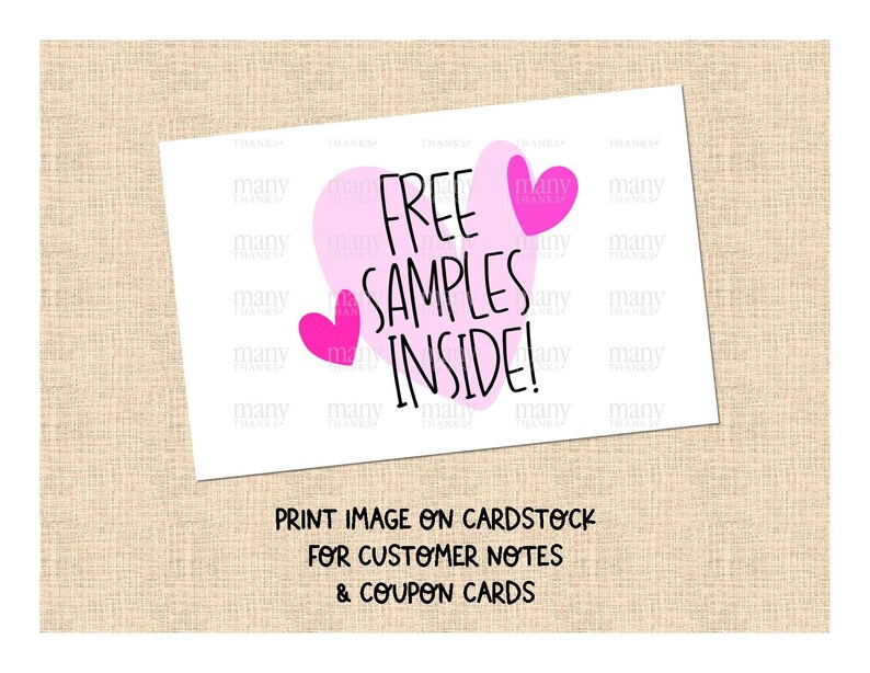 Free Samples Inside Sticker PNG Small Business Shop Labels - Etsy