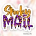 Spooky Mail Halloween Sticker Download PNG Purple Leopard - Etsy