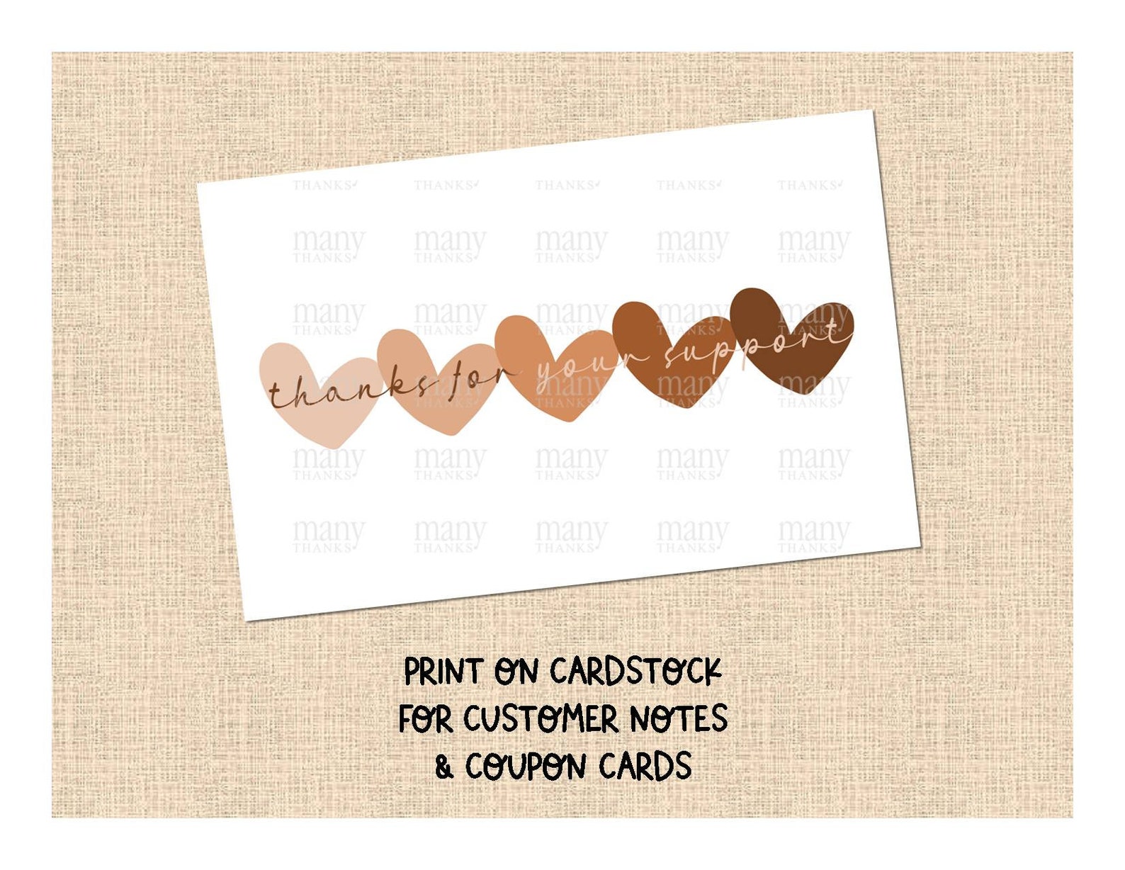 Thanks for Your Support Sticker PNG Black Owned Small - Etsy