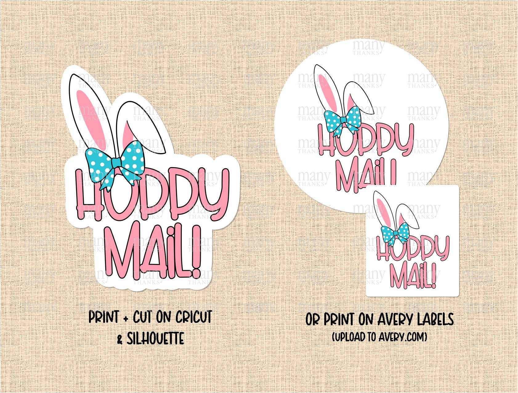 Hoppy Mail Sticker PNG Small Business Funny Pun Thank You - Etsy