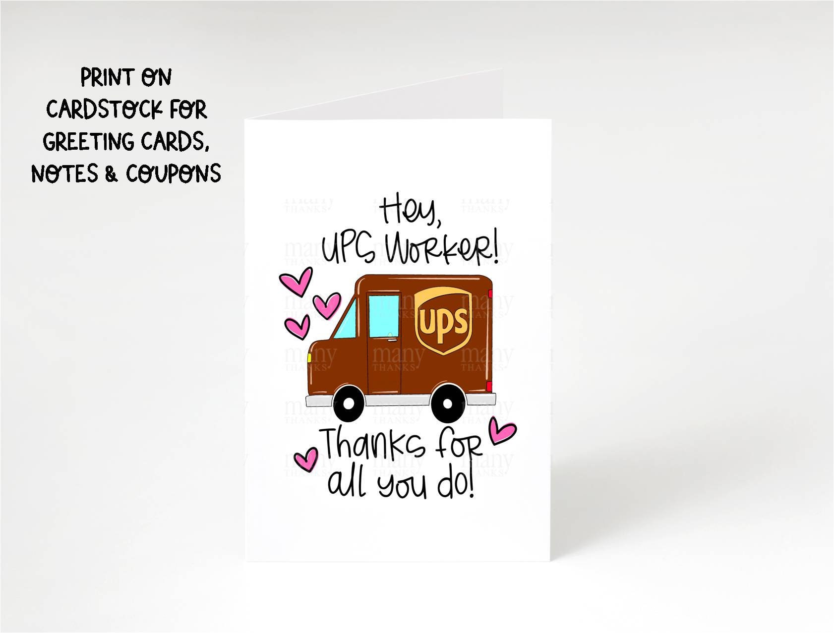 UPS Worker Sticker PNG Thanks for All You Do Small Business - Etsy