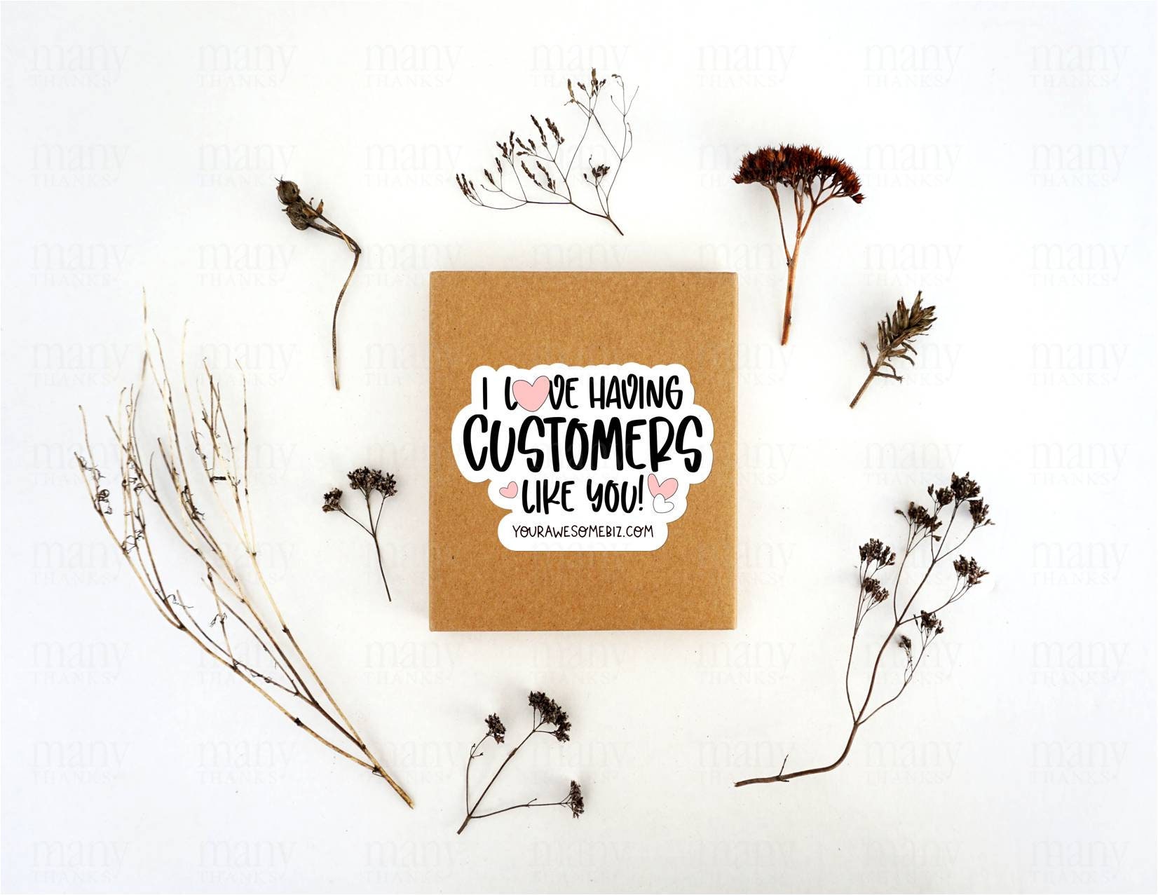 I Love Customers Like You Sticker PNG Small Business Happy | Etsy