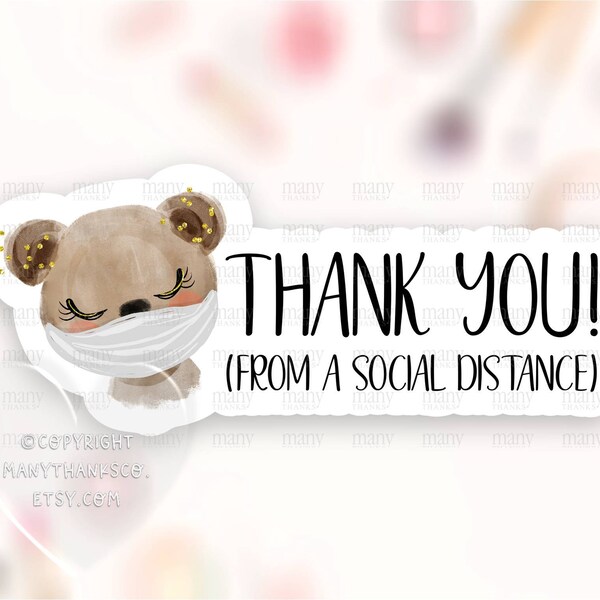 Social Distancing Sticker - Etsy