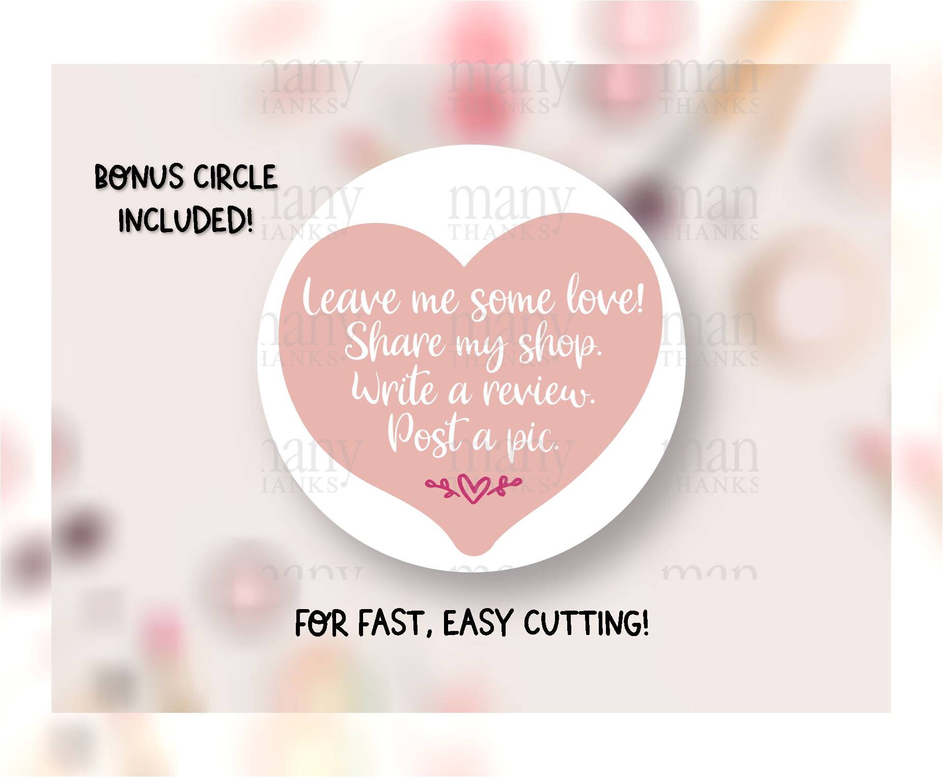 Leave Me Some Love Sticker PNG Cute Heart Review Snap Tag - Etsy