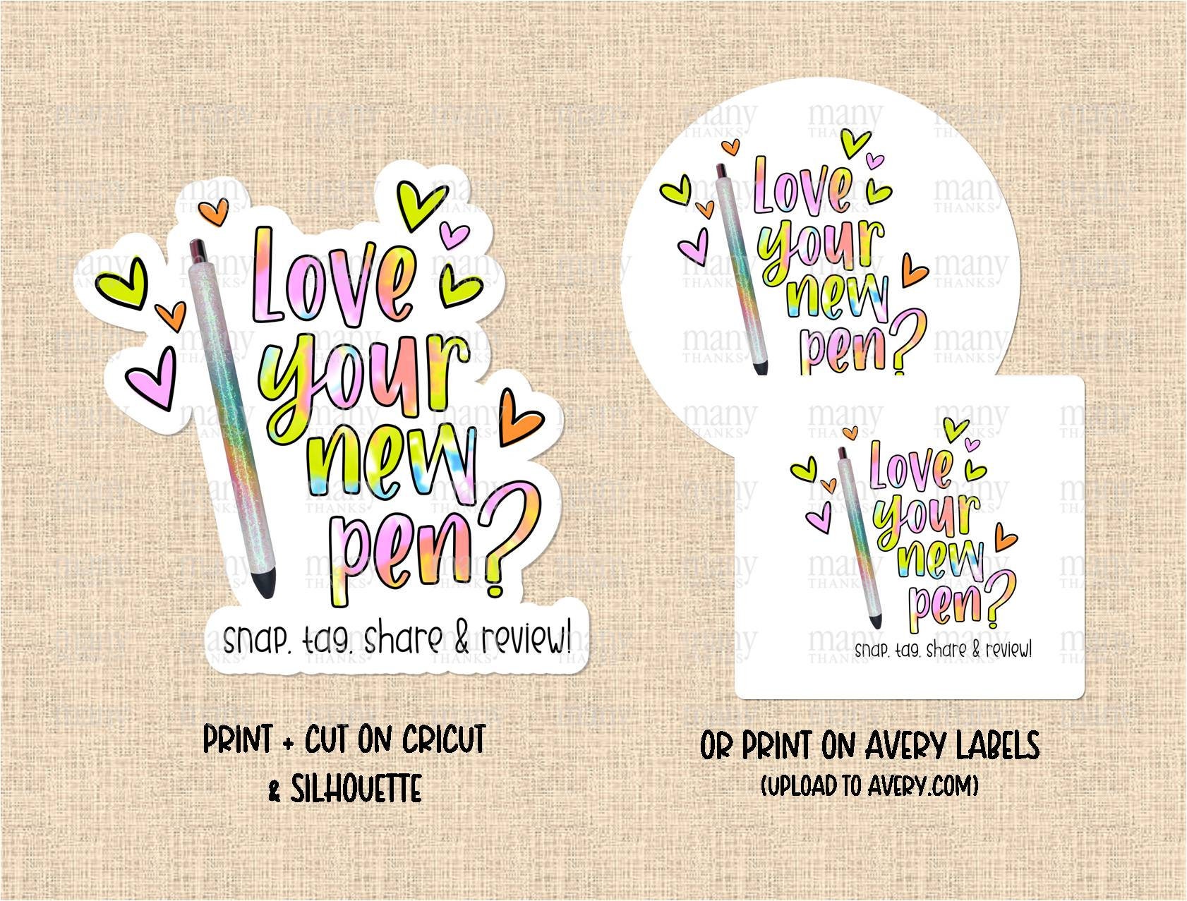 Snap Tag Share Review Sticker PNG Custom Pen Small Business - Etsy UK