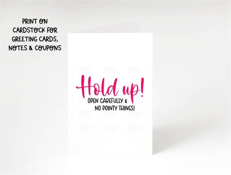 Hold up Sticker PNG Open Carefully Fragile Do Not Bend | Etsy
