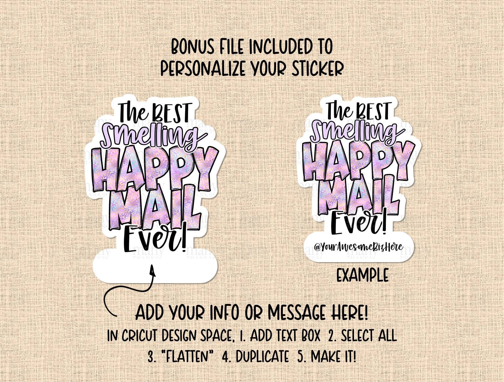 Best Smelling Happy Mail Sticker Download, Wax Melts Candles Small ...