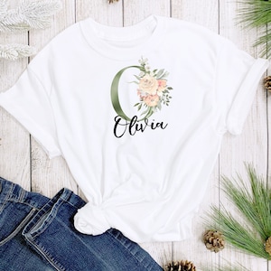 Sage Green Floral Alphabet Set PNG Download, Monogram Letters, Cream ...