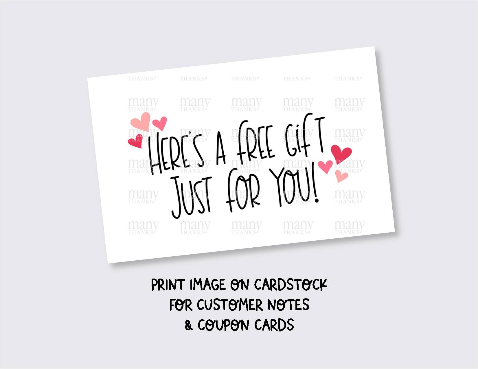 Free Gift Sticker PNG Hearts Small Business Happy Mail | Etsy