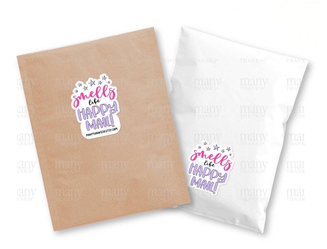 Smells Like Happy Mail Sticker PNG, Scented Wax Melt Business Label ...