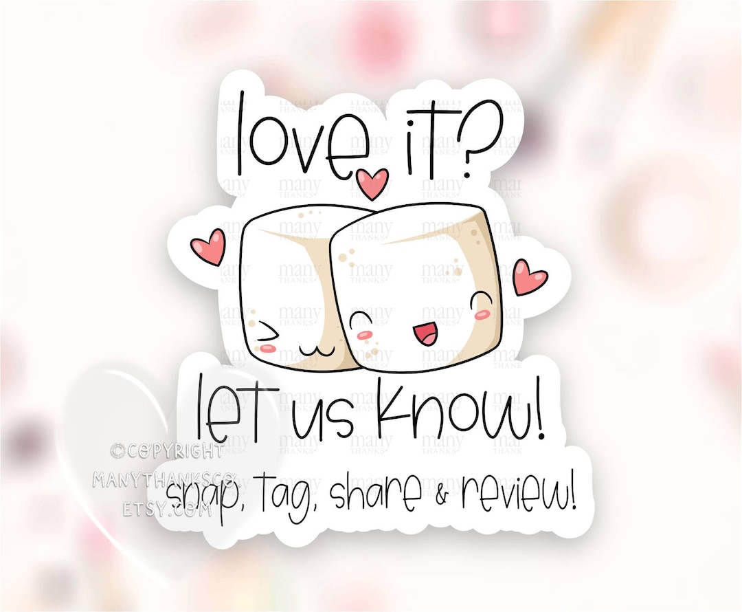 Snap Tag Share Review Sticker PNG, Small Business Happy Mail Labels ...