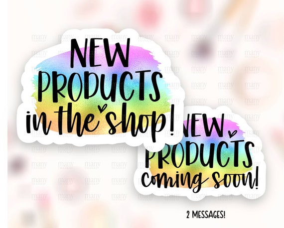 New Products Are Here Coming Sticker Download Cute Small - Etsy