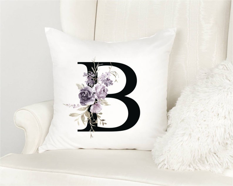 Floral Alphabet Numbers Clipart Lilac Purple Flower | Etsy