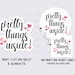 Pretty Things Inside Sticker PNG, Small Business Shop Labels, Pink ...