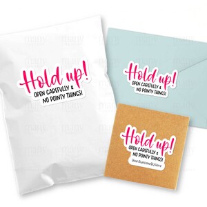 Hold up Sticker PNG, Open Carefully, Fragile, Do Not Bend, Handle With ...