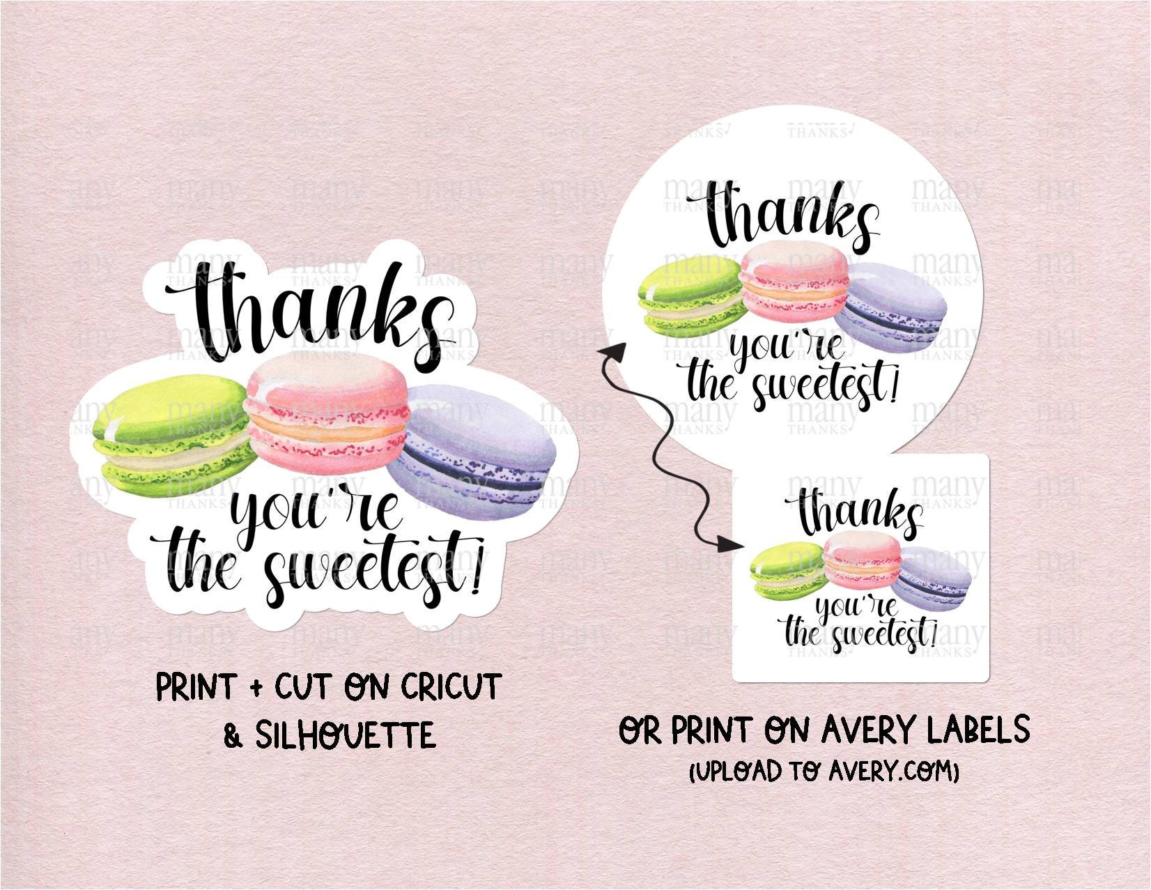 You're the Sweetest Sticker PNG Macaron Cookies Small - Etsy