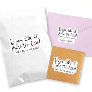 Like It Share the Love Sticker PNG, Snap Tag Review Small Business ...