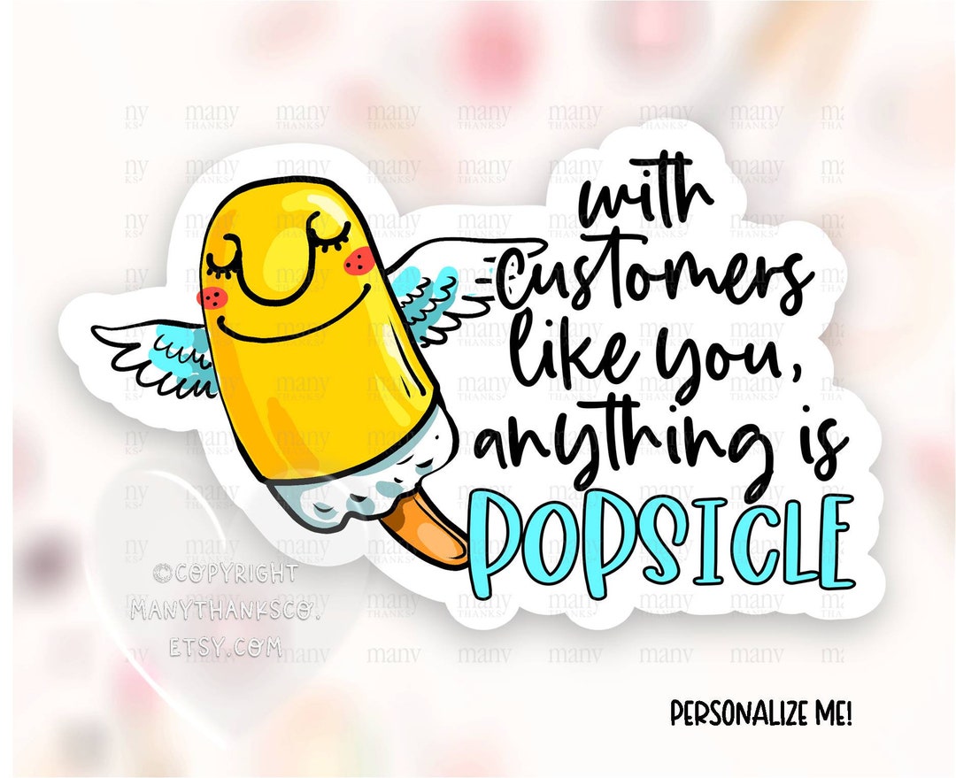 Popsicle Pun Sticker PNG Download Funny Summer Small Business - Etsy