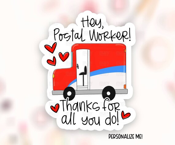 Canada Postal Worker Truck Sticker Download PNG Small | Etsy