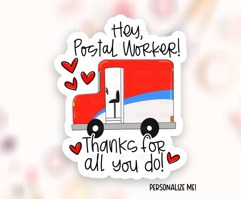 Canada Postal Worker Truck Sticker Download PNG Small - Etsy