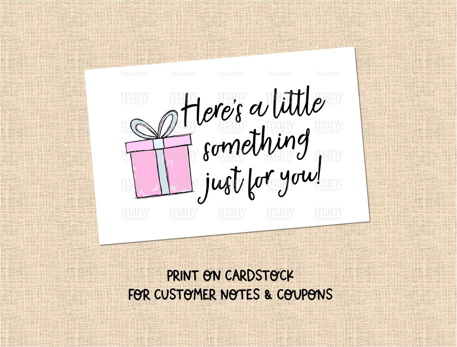 Something Just for You Sticker PNG Free Gift Thank You - Etsy