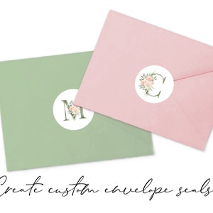 Sage Green Floral Alphabet Set PNG Download, Monogram Letters, Cream ...