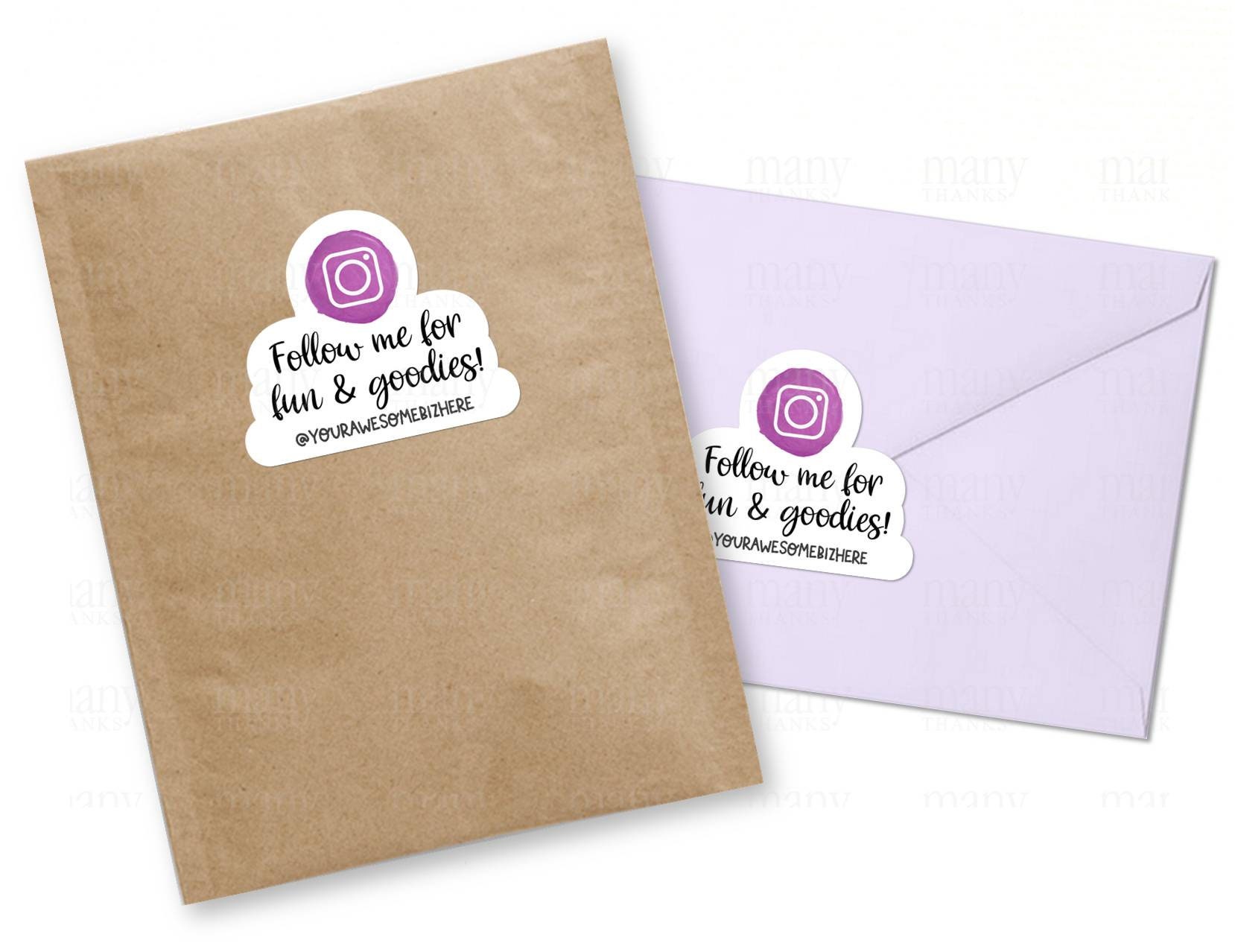 DIY Personalized Instagram Sticker PNG Follow Me Social Media | Etsy