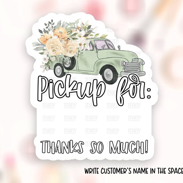 Pickup Label Template - Etsy UK
