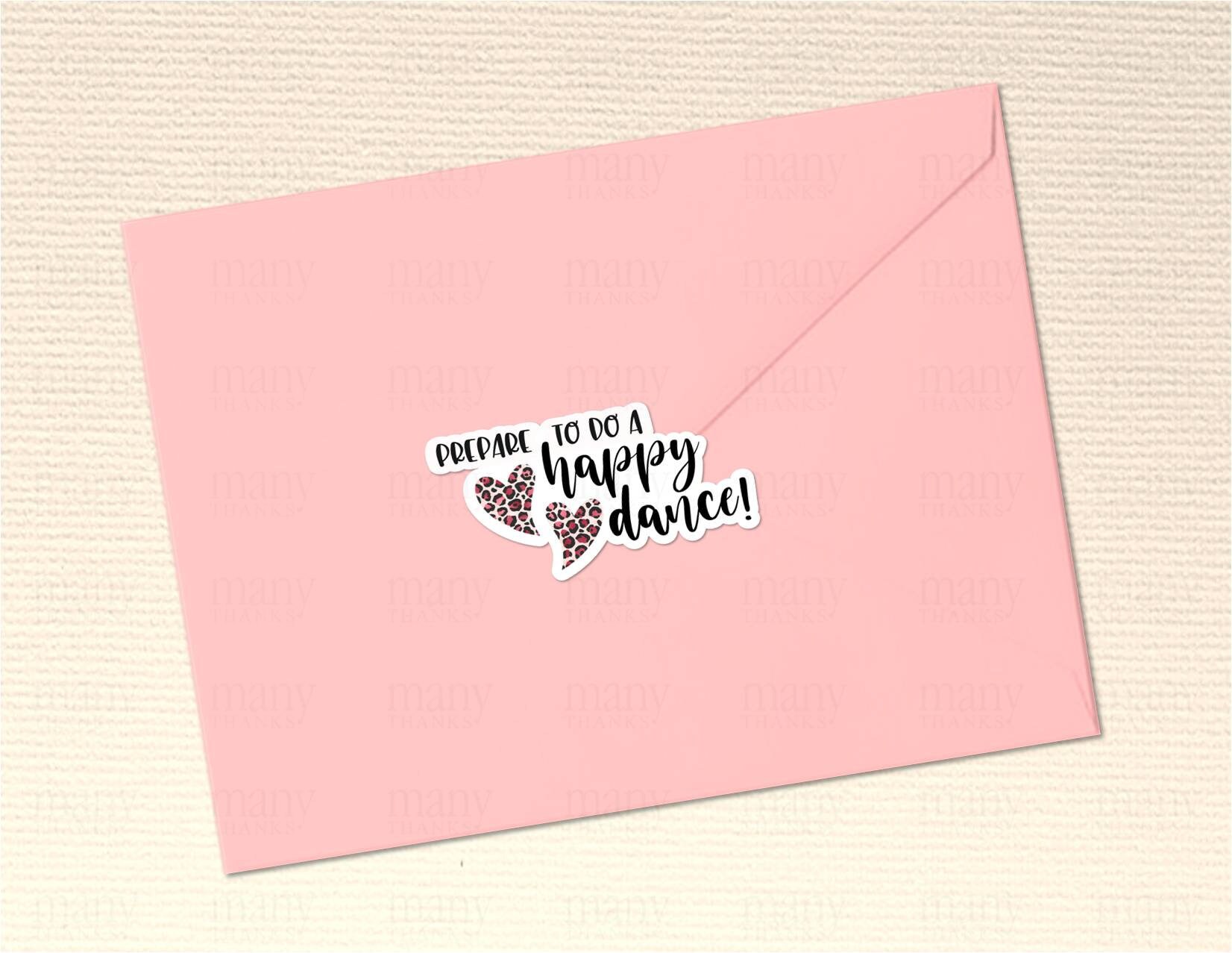 Prepare to Do a Happy Dance Sticker PNG Pink Leopard Print | Etsy