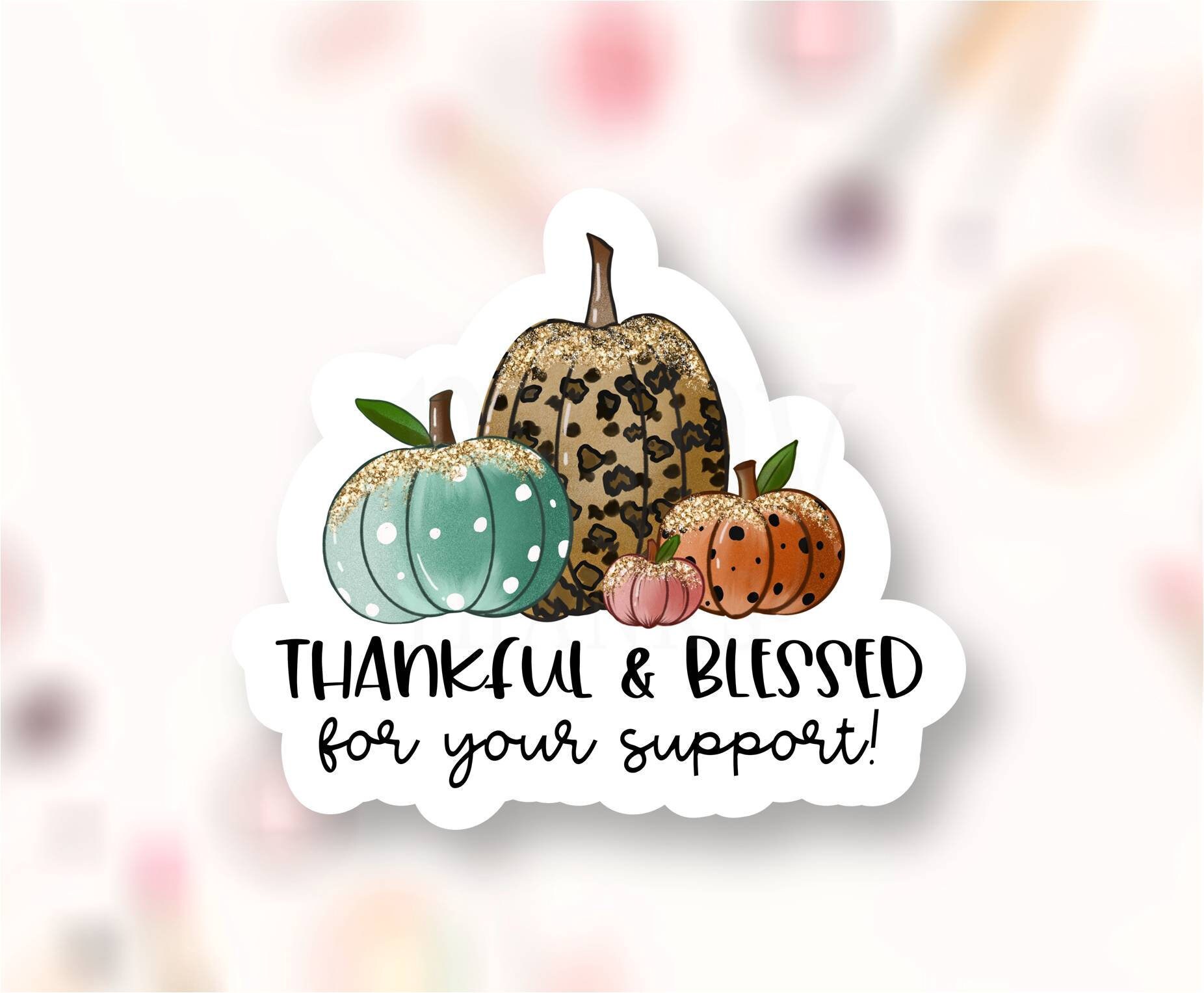 Blessed Glitter Sticker - Etsy