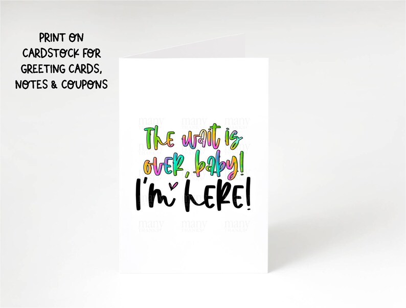 The Wait Is Over Sticker PNG I'm Here Small Business | Etsy