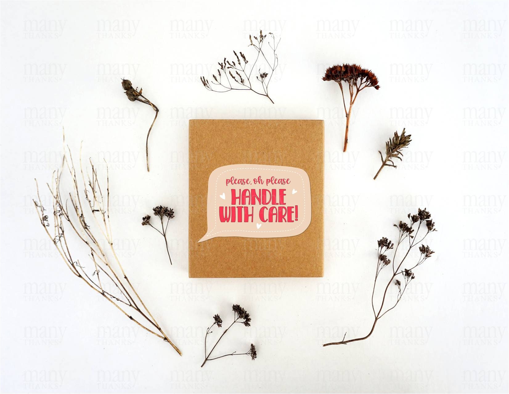 Please Handle With Care Sticker PNG Fragile Don't Bend | Etsy