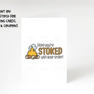 Hope You're Stoked Sticker PNG, Camping Fire Pun Small Business Happy ...