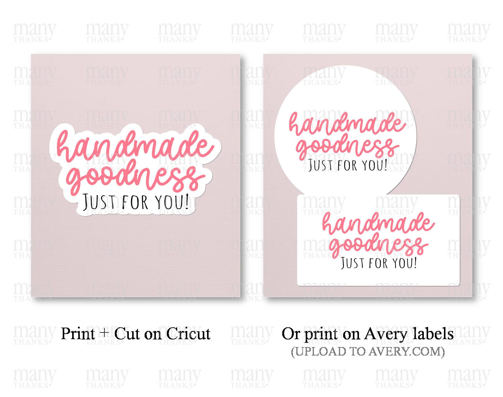 Handmade Goodness Sticker PNG Crafter Happy Mail Labels Cute | Etsy