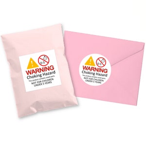 0-5 Choking Hazard Printable Sticker PNG, Warning Not for Children ...