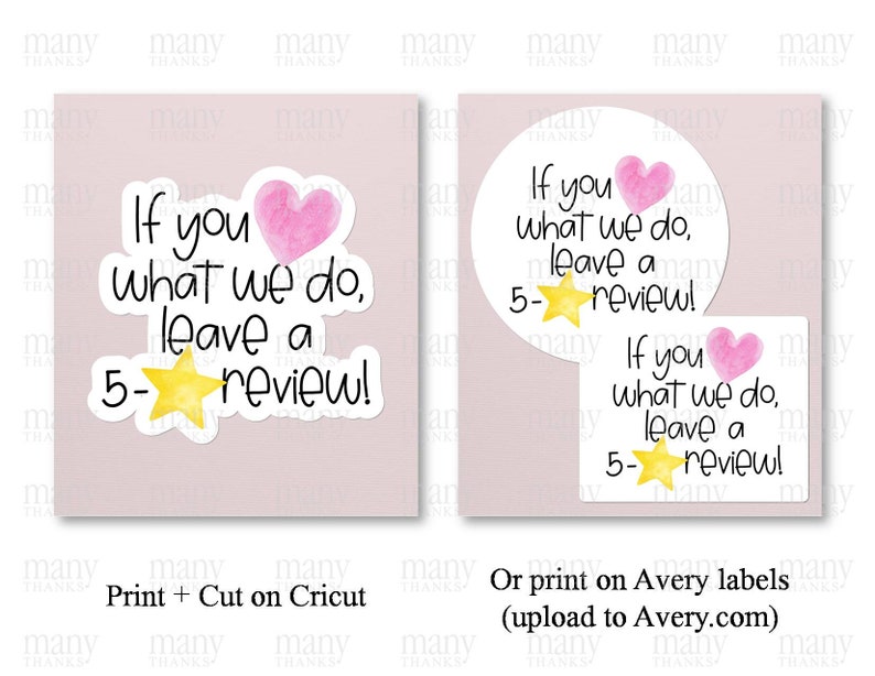 Love It Leave Review Sticker PNG Heart Star Small Business - Etsy UK
