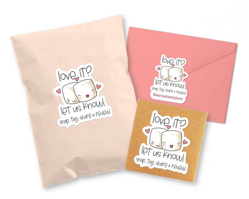 Snap Tag Share Review Sticker PNG Small Business Happy Mail | Etsy