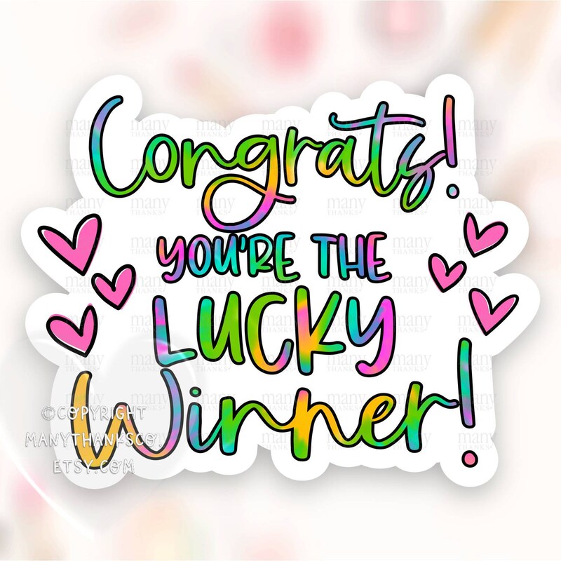 Congratulations Stickers - Etsy