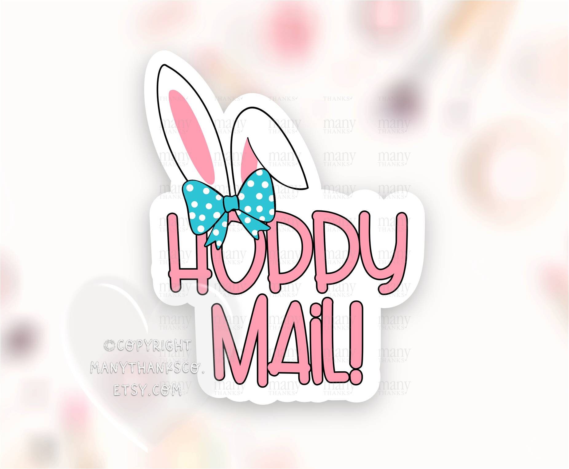 Hoppy Mail Sticker PNG Small Business Funny Pun Thank You - Etsy