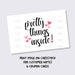Pretty Things Inside Sticker PNG, Small Business Shop Labels, Pink ...