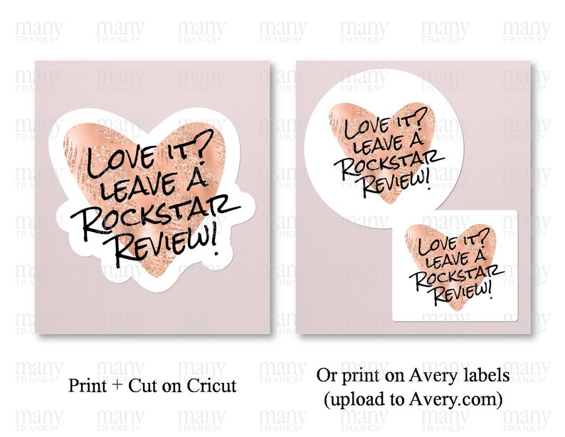 Love It Leave Review Sticker PNG Cute Heart Small Business - Etsy