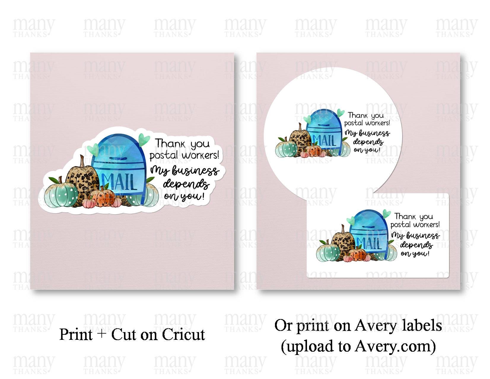 Thank You Postal Workers Sticker PNG USPS Truck Pumpkins | Etsy