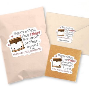 Thank You for Being a Great Customer Sticker PNG, Smores Pun Small ...