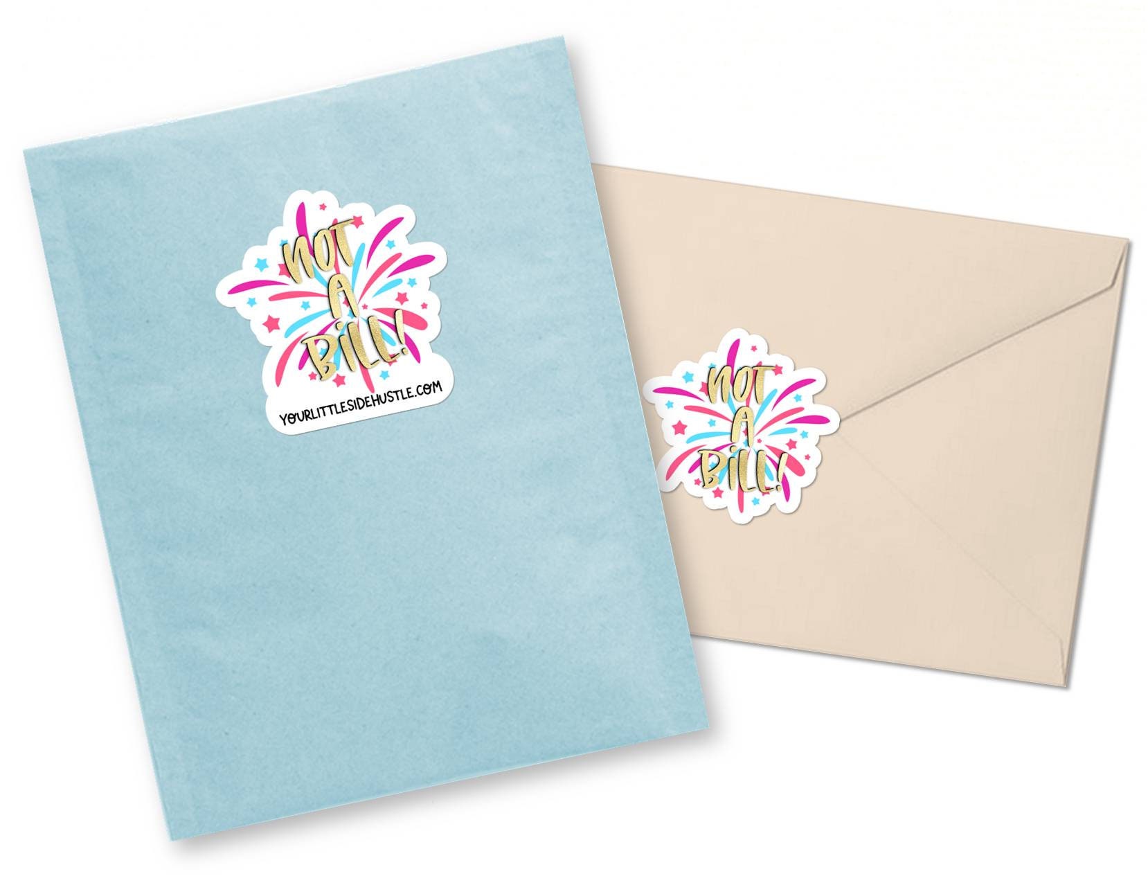 Not a Bill Sticker PNG Funny Small Business Package Labels - Etsy