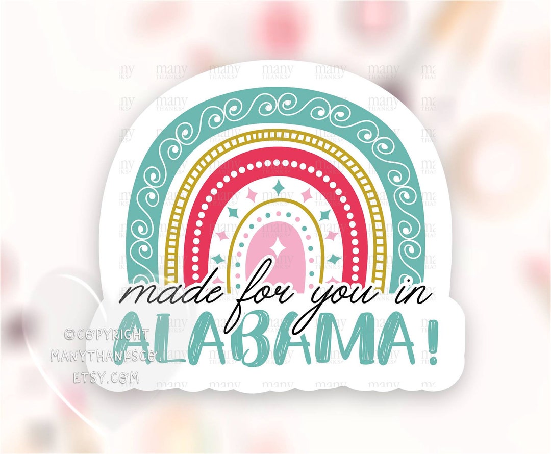 From Alabama Sticker PNG, Small Business Happy Mail Labels, Cute Boho ...