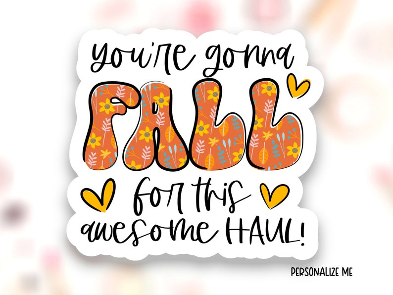 Vas a caer Sticker Descargar PNG Funny Autumn Pun Small - Etsy España